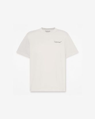 Timberland New Hampshire Heritage T-Shirt mit Grafik f&uuml;r Herren in Wei&szlig;, Herren, Wei&szlig;, Gr&ouml;&szlig;e