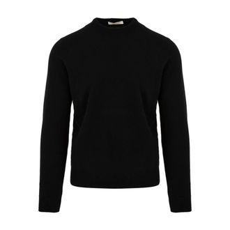 FILIPPO DE LAURENTIIS Lana Cashmere Rundhals - - Knitwear - Herren - Schwarzk - S