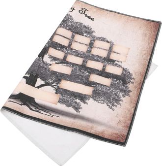 TOPBATHY Leinwand Familienstammbaum Poster Robustes Material Genealogie Diagramm Zum Ausf&uuml;llen Wanddekoration F&uuml;r Zuhause 40x60cm