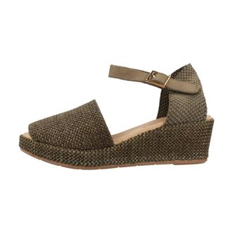 Pitillos Pitillos, Femme, Chaussures, Vert, Taille: 39 EU 11260P Sandalia Pala Rafia