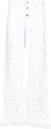 Isabel Marant Pantalon Marant en broderie anglaise effiloch&eacute;