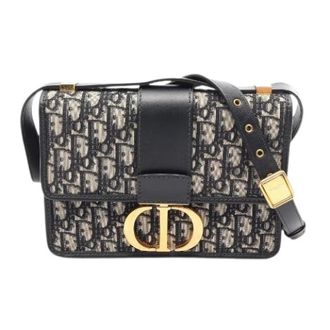 Dior Pre-owned 30 Montaigne Oblique Canvas Leder Schultertasche - - Pre-owned - Damen - Mehrfarbig - ONE SIZE