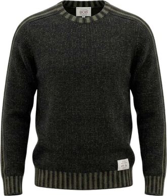 Bob Maille &agrave; col rond FIN - Homme - Pulls - Gris - Taille: XL