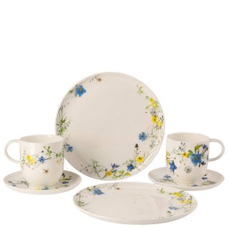 Rosenthal Brillance Fleurs des Alpes Set 6-tlg. mit Becher und Coupteller