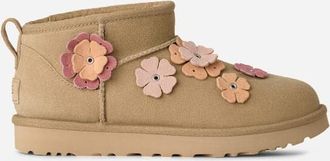 UGG Classic Ultra Mini Fleur für Damen in Brown, Größe Wildleder