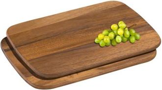 Zassenhaus 0000055023 2er Set Frühstücksbrett, Holz, braun, 1,8 x 19,8 x 27,8 cm