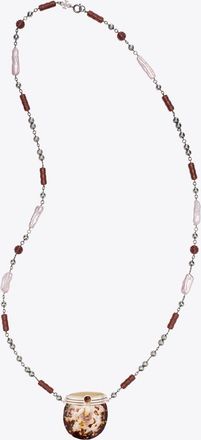Tory Burch Damen Runway Shell Necklace