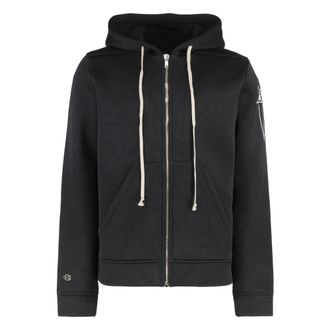 Rick Owens Homme, Sweatshirts et sweats à capuche, Noir, Taille: L Sweat à capuche zippé Jason