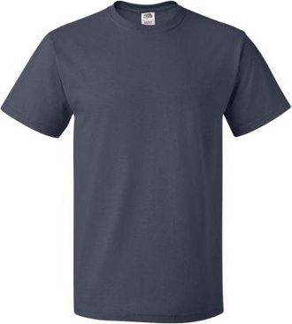 Fruit Of The Loom Fruit of The Loom Valueweight T T-shirt pour homme Gris chiné XL - Bleu - X-Large