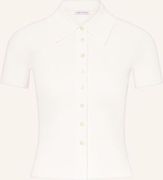 Mrs & Hugs Mrs & Hugs Strickbluse weiss