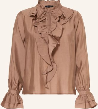 Monari Monari Blusenshirt Mit R&uuml;schen braun