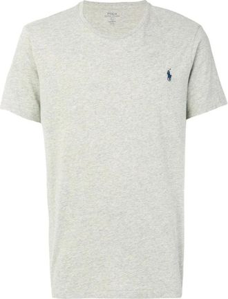 Ralph Lauren Homme, Tops, Gris, Taille: M T-shirt &agrave; col rond