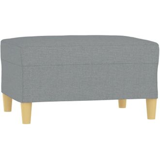 vidaXL Repose-pied Gris clair 70x55x41 cm Tissu Vidaxl