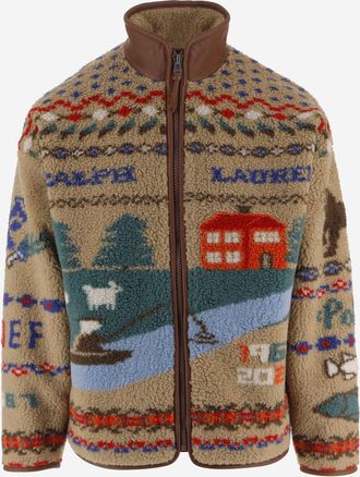 Polo Ralph Lauren Veste polaire &agrave; imprim&eacute; panoramique