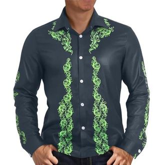 Generic T-shirt pour homme - Motif r&eacute;tro europ&eacute;en occidental - Imprim&eacute; - D&eacute;contract&eacute; - Confortable - Tendance - Commerce ext&eacute;rieur - Entreprise - Revers - Che