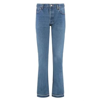 Re/Done 70s High Rise Skinny Boot - - Jeans - Damen - Blau - W28