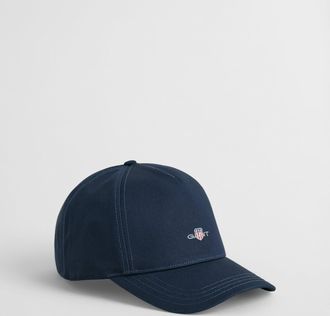 GANT Teenager Shield Cap aus Baumwolltwill (L-XL) EVENING Blau