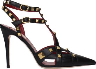 Valentino Garavani Femmes Sandales Cuir Noir