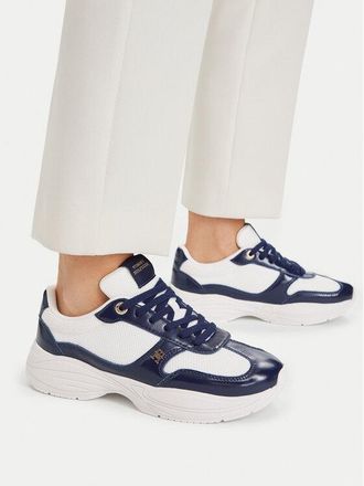 Tommy Hilfiger Sneakers Modern Runner Shiny Leather FW0FW09413 Dunkelblau