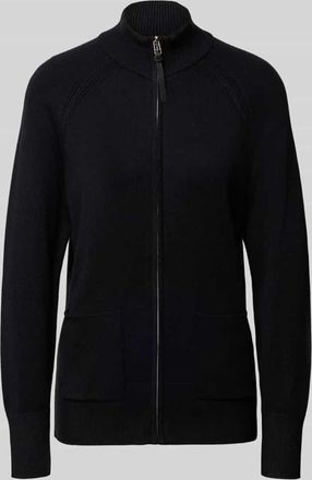 Christian Berg Strickjacke aus Viskose-Mix mit Rei&szlig;verschluss