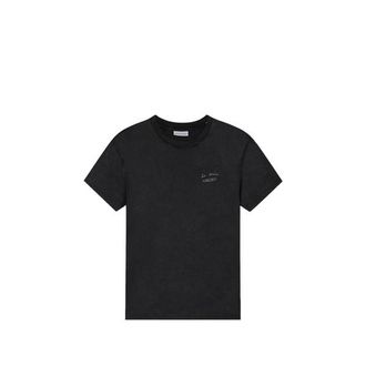 Maison Labiche Tee-shirt uni &agrave; broderies