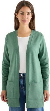 Cecil 2515400 Cardigan Ouvert Cosy, Highland Green Melange, XXL Femme