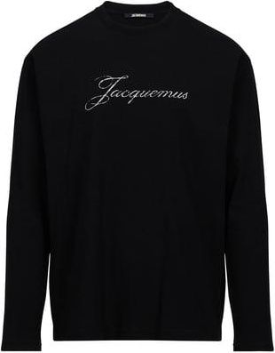 Jacquemus Tee-shirt droit en coton m&eacute;lang&eacute;