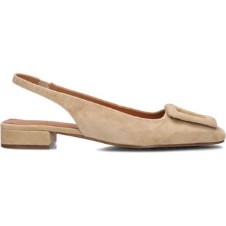 Stefano Lauran Beige Slingbacks mit Carr&eacute;-Zehen - - Shoes - Damen - Beige - 42 EU
