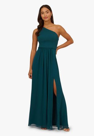 Adrianna Papell Abendkleid One Shoulder Chiffon Gown Glamour&ouml;s, klassisch, festlich