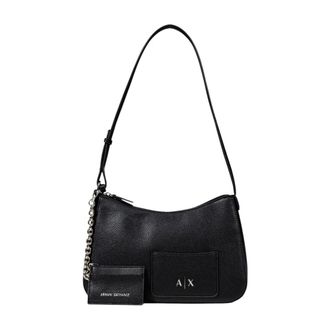 A|X Armani Exchange Femme, Sacs, Noir, Taille: ONE Size Sac &agrave; main imprim&eacute; avec poches int&eacute;rieures et fermeture &eacute;clair