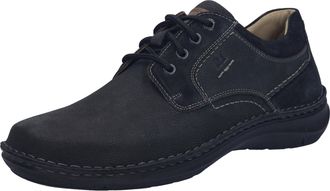 Josef Seibel Herren Bequemschuhe New Anvers 06,Weite K (Extra weit),Wechselfußbett,komfortweite,Schnuerschuhe,Schnuerer,schwarz,41 EU