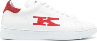 Kiton Homme, Chaussures, Blanc, Taille: 43 EU Stitching Baskets