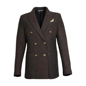Circolo 1901 Blazer Double-Bouton - Femme - Vestes - Brun - Taille: 42 FR