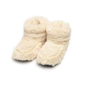 Generic Pantoufles de luxe passant au micro-ondes - Chauffent ou refroidissent pour un soulagement apaisant | Parfum lavande | Chauffantes en fausse fourrure 