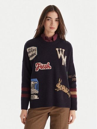 Max Mara Pullover Pavidi 2525366262 Dunkelblau Oversize