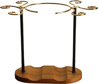 Generic 3-in-1 Multifunktionales Weinregal, Weinglas-Präsentationsständer, Schön und Praktisch, Einfache Montage, für Hausbar/Küche/Esszimmer