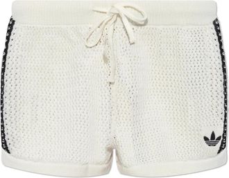 adidas Femme, Shorts, Blanc, Taille: 38 FR Logo Shorts