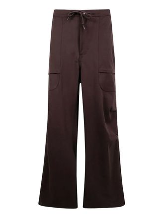Entire studios pantalon &agrave; poches &agrave; rabat - Marron