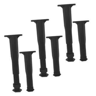 NUOBESTY 6 St&uuml;ck Teiliges Verstellbares Bettrahmenbein T f&ouml;rmige Stabile Stahlm&ouml;belf&uuml;&szlig;e f&uuml;r Bett Tisch Sofa Stuhl Robuste Kunststoffbeine H&ouml;henverstellbar Einf