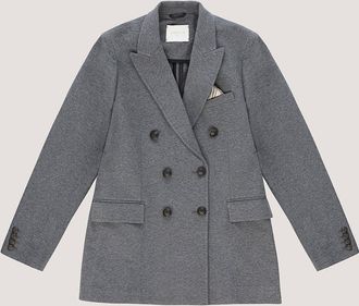 Circolo 1901 Cashmere touch double-breasted jacket