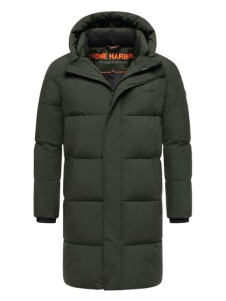 Stone Harbor Herren Steppmantel Hadrieen mit Fleecefutter & Kapuze