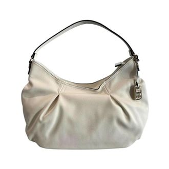 Twinset Leder-Hobo-Tasche - - Bags - Damen - Wei&szlig; - ONE SIZE