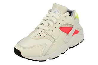Nike Nike Femmes Air Huarache Running Trainers DH4439 Sneakers Chaussures (UK 5 US 7.5 EU 38.5, White Volt Bright Crimson 106)