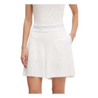 Sportalm High-Waist Knit Shorts - - Shorts - Damen - Wei&szlig; - L
