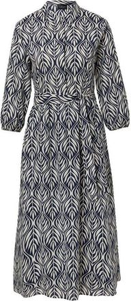 s.Oliver Midikleid Kleid Hemdblusenkleid in Midil&auml;nge mit All-over-Print