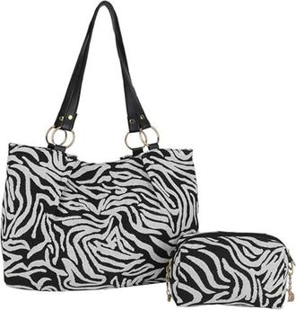 Generic Sac &agrave; bandouli&egrave;re pour femme avec imprim&eacute; l&eacute;opard z&eacute;br&eacute; pour le travail et les sorties (marron)