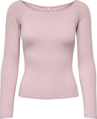 Only ONLGLAMOUR L/S Boat Neck TOP Box CC JRS