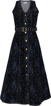 Ganni Femme, Robes, Bleu, Taille: 42 FR Robe Bleue d&Eacute;t&eacute;