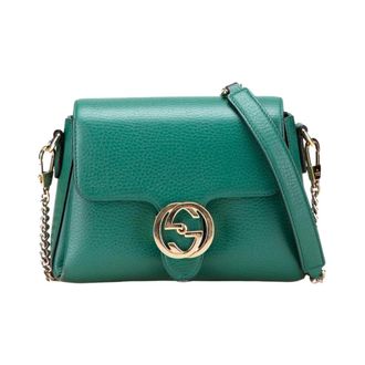 Gucci Pre-owned Leder Umh&auml;ngetasche - - Pre-owned - Damen - Gr&uuml;n - ONE SIZE