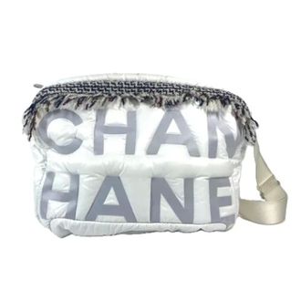 Chanel Pre-owned Nylon sacs-chanel - Femme - Pre-owned - Blanc - Taille: ONE Size
